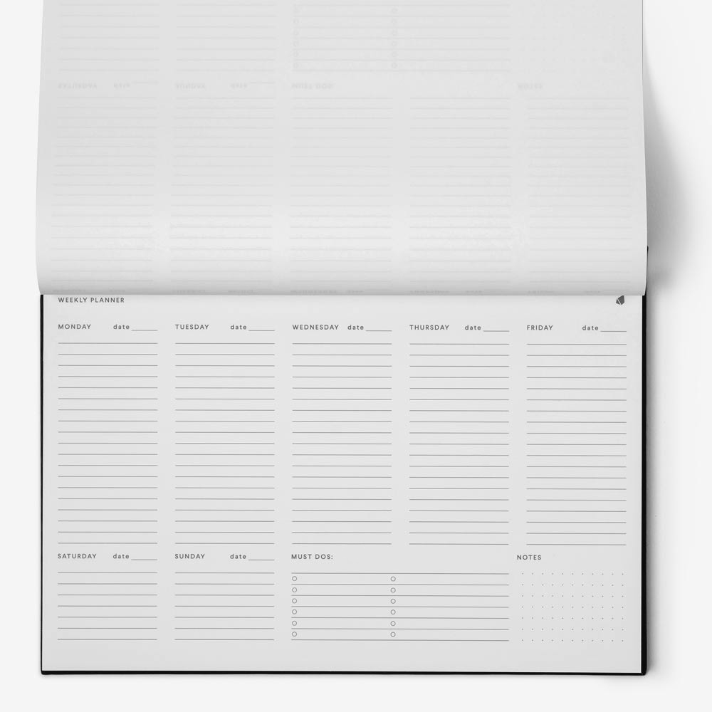Weekly Planner Desk Pad | Stone - Notebooks & Apparel