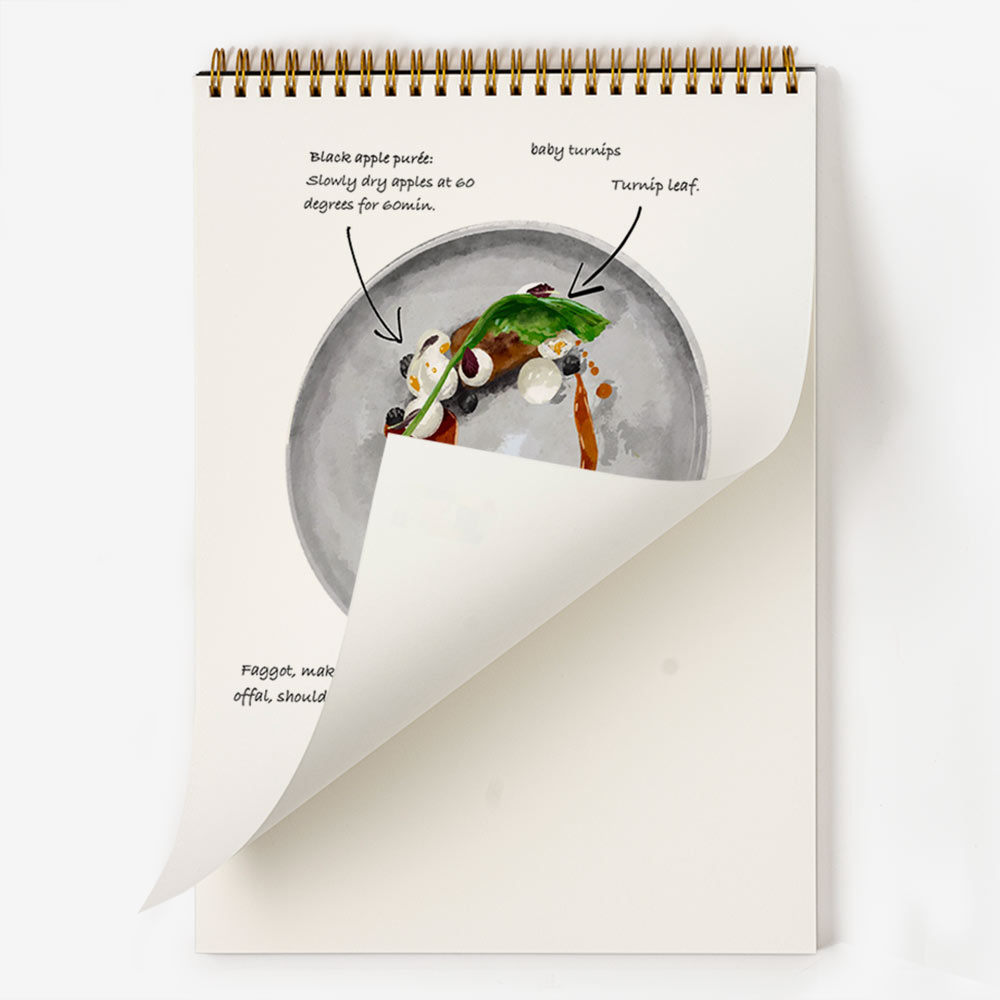 Cold Pressed Sketchpad | Stone - Notebooks & Apparel